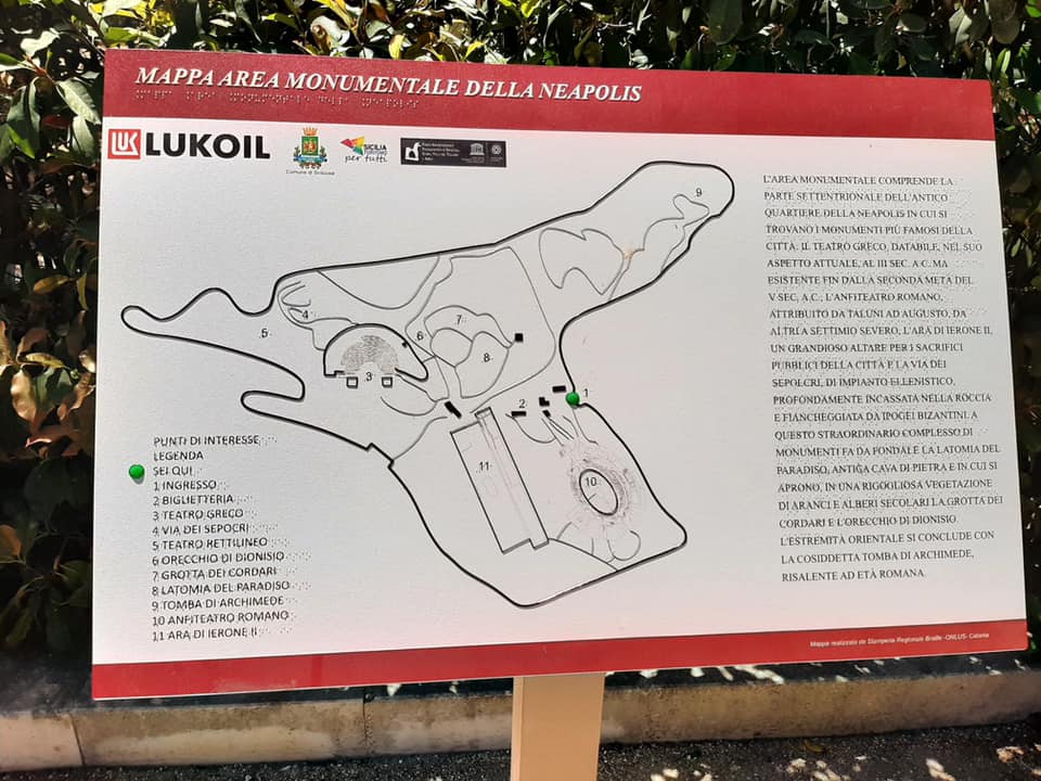 A Siracusa nuova mappa tattile alla Neapolis - Travelnostop