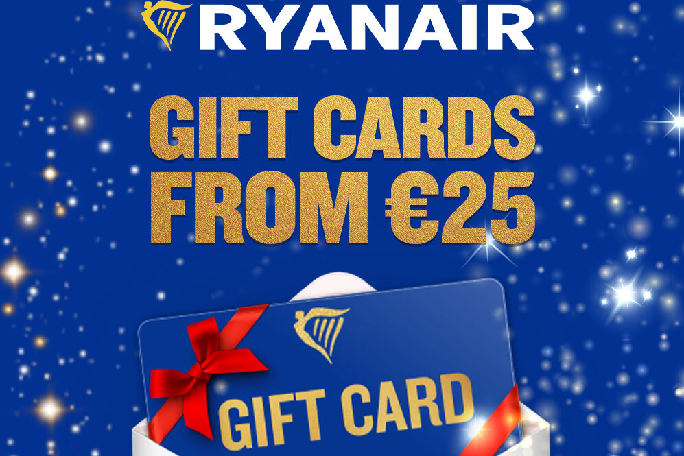 Sono arrivate le ‘Gift Card' di Ryanair, il regalo perfetto per il ...