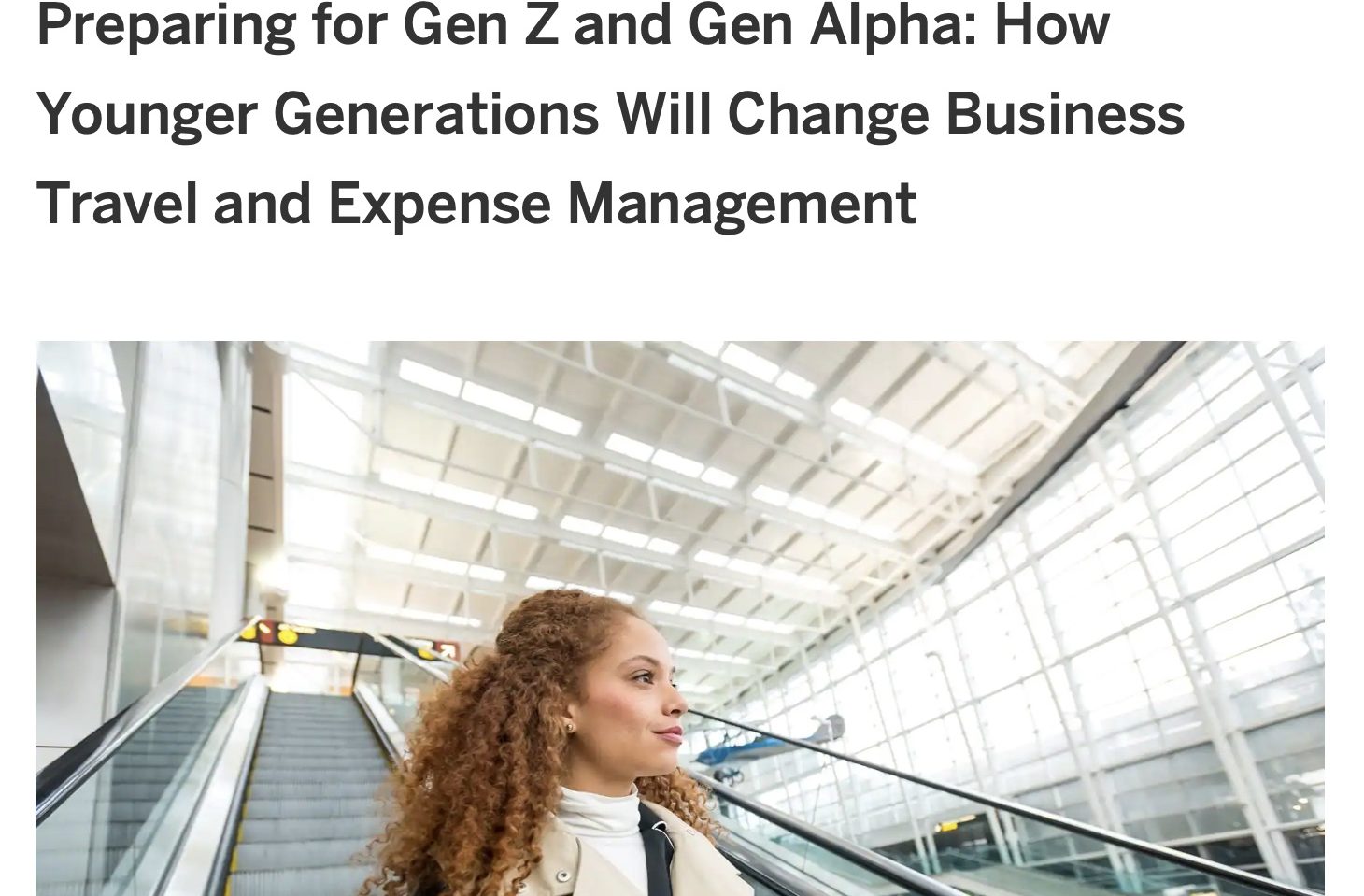Gen Z e Gen Alpha: come cambieranno viaggi d'affari e gestione spese ...
